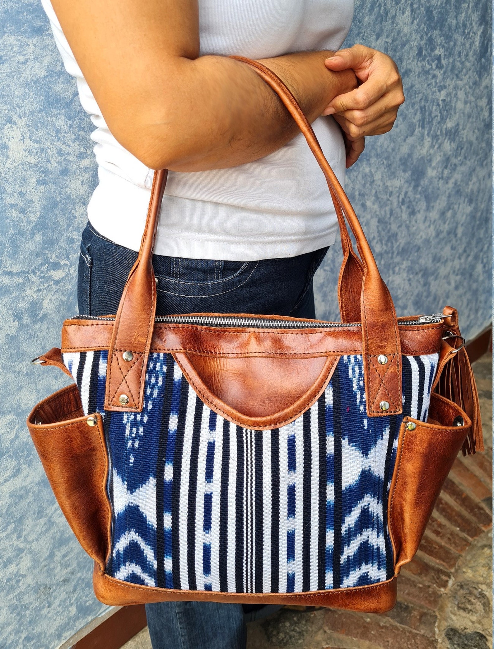 Convertible Crossbody Backpack Day Bag Authentic Leather Dark | Etsy