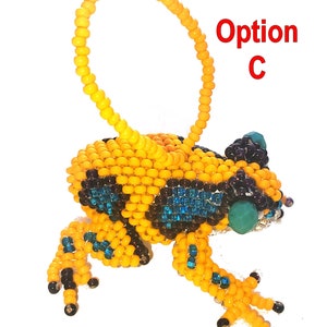 BEADED FROG Hanging ORNAMENT Key Chain Gift for Animal Lovers - Czech ...