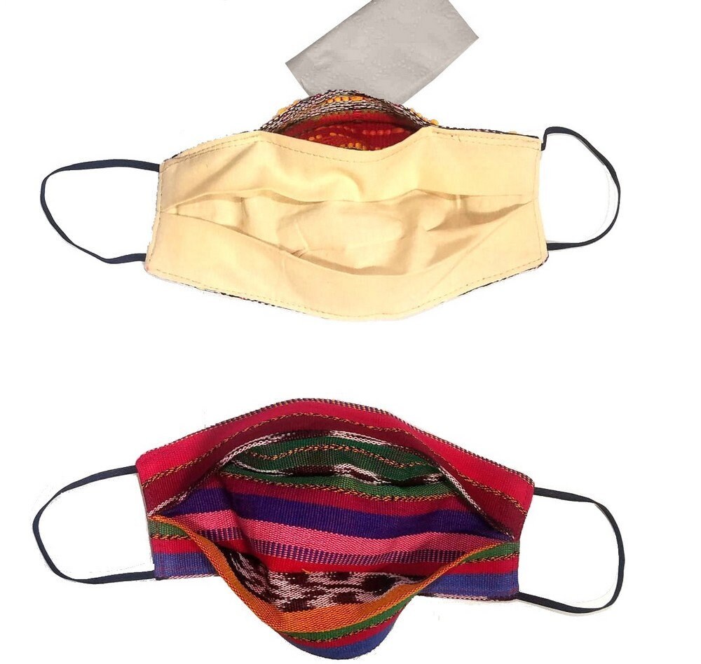 Guatemalan face Mask facemask filter pocket washable | Etsy