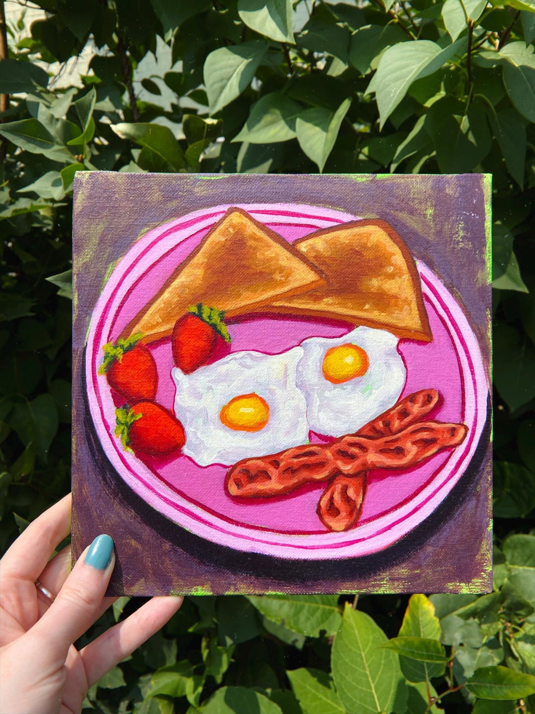 Breakfast Painting | Original Art | Still Life Painting | Colorful Wall ...