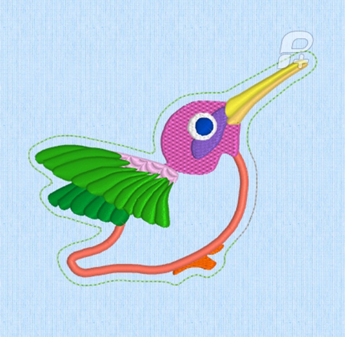 Machine Embroidery "hummingbird".a Toy of Felt.diy Toy. Soft Toy ...