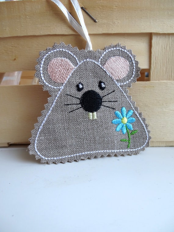Machine Embroidery Little Mouse. Diy Toy. Soft Toy - Etsy