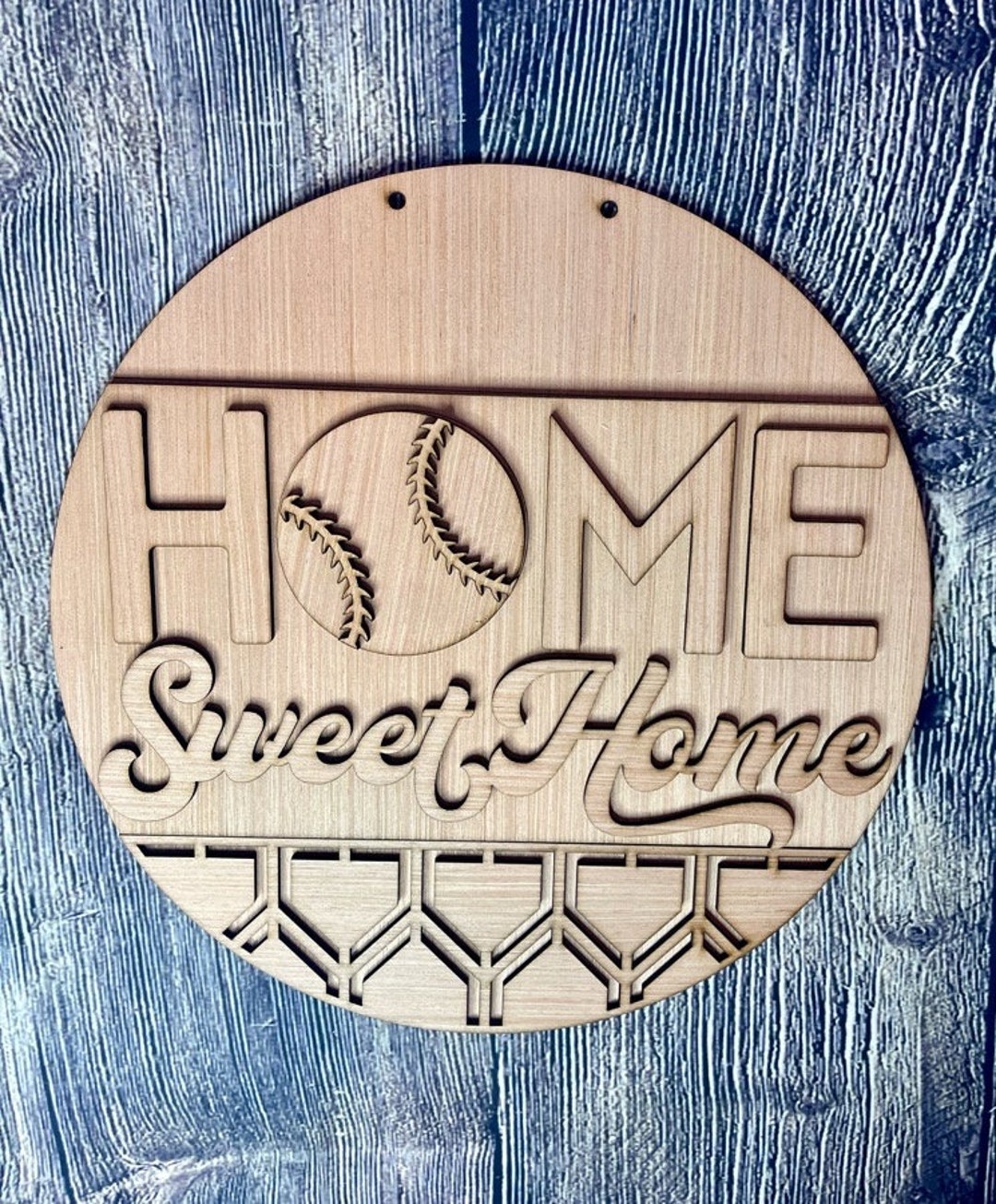 Home Sweet Home Baseball Softball Blank | Sports Wood Sign | Wooden ...