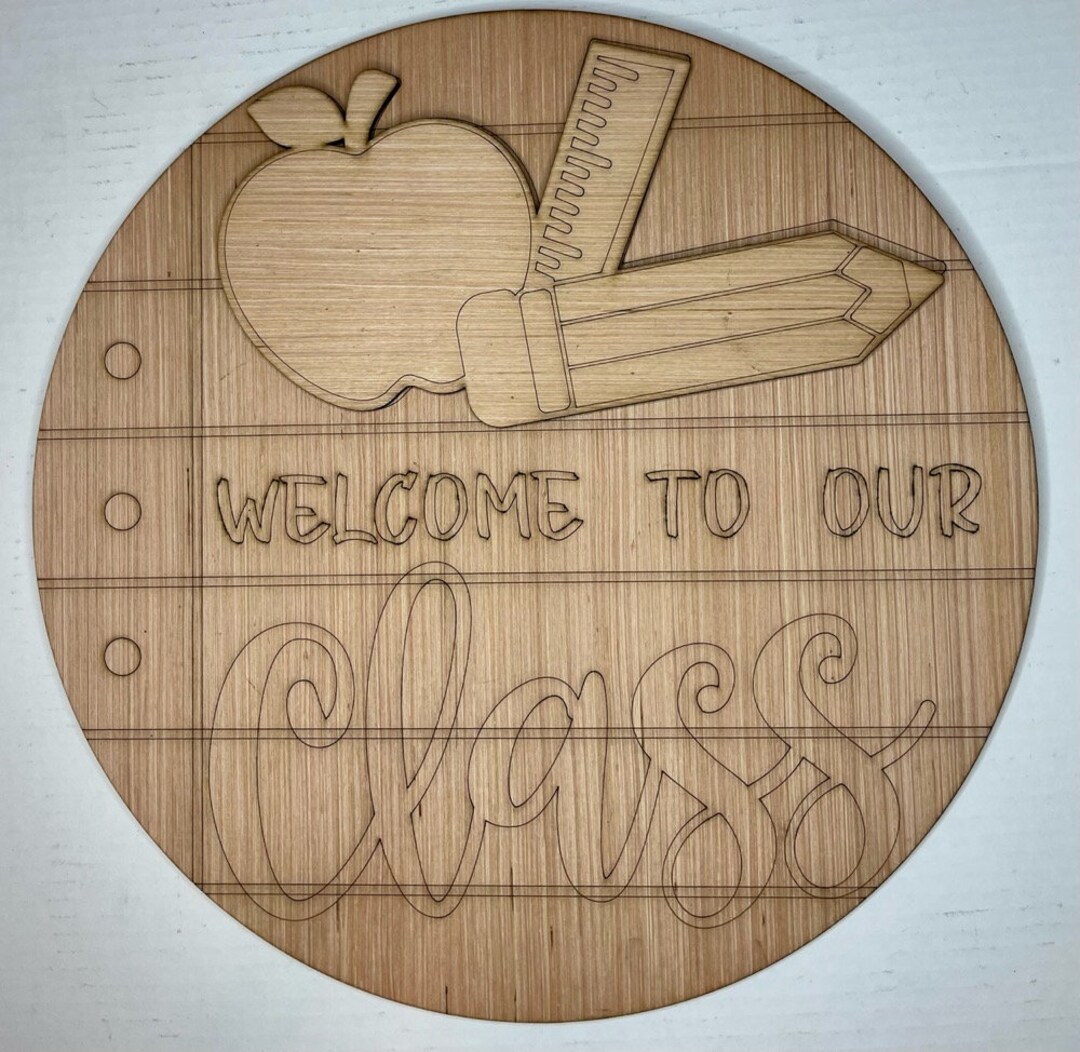 Classroom Teacher Door Hanger Blank | Welcome to Our Class Sign ...
