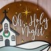 Oh Holy Night Christmas Wood Door Hanger - Etsy