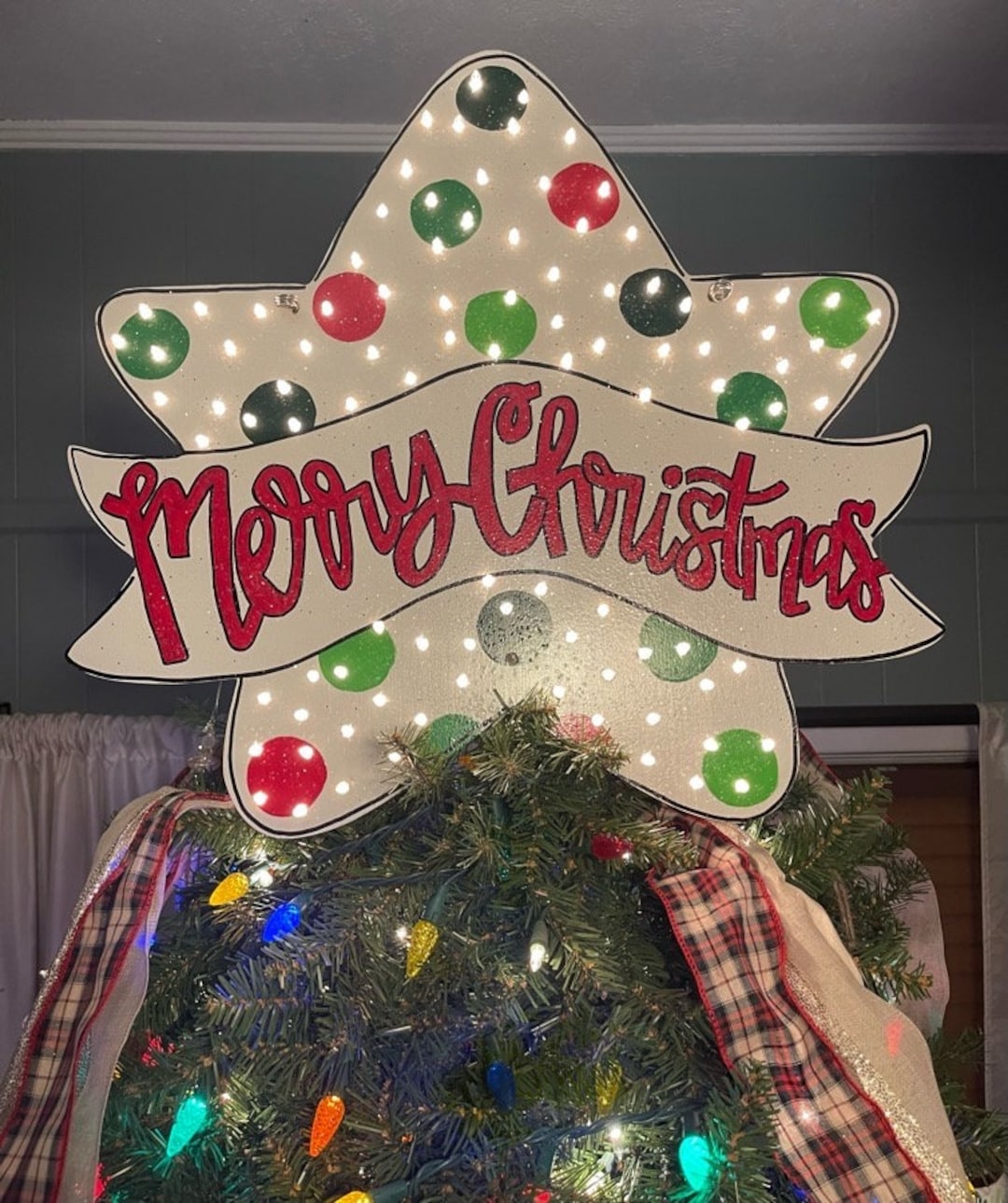 Star Lighted Christmas Tree Topper | Christmas Tree Star | Christmas ...