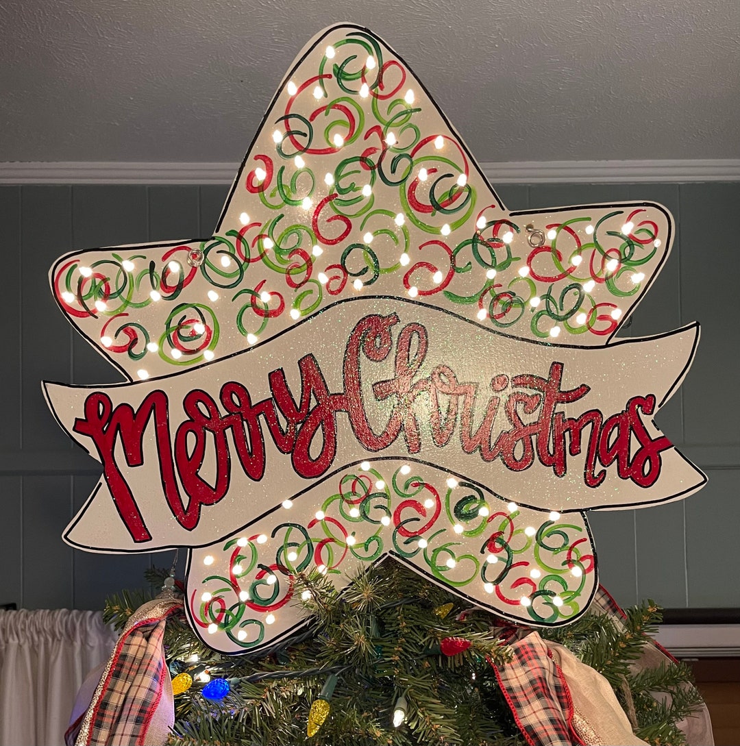 Lighted Christmas Tree Topper | Christmas Star | Holiday Tree Decor ...