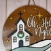 Oh Holy Night Christmas Wood Door Hanger - Etsy