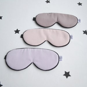 Cotton Sleep Mask Satin Sleep Mask Sleep Mask With Contrast Piping - Etsy