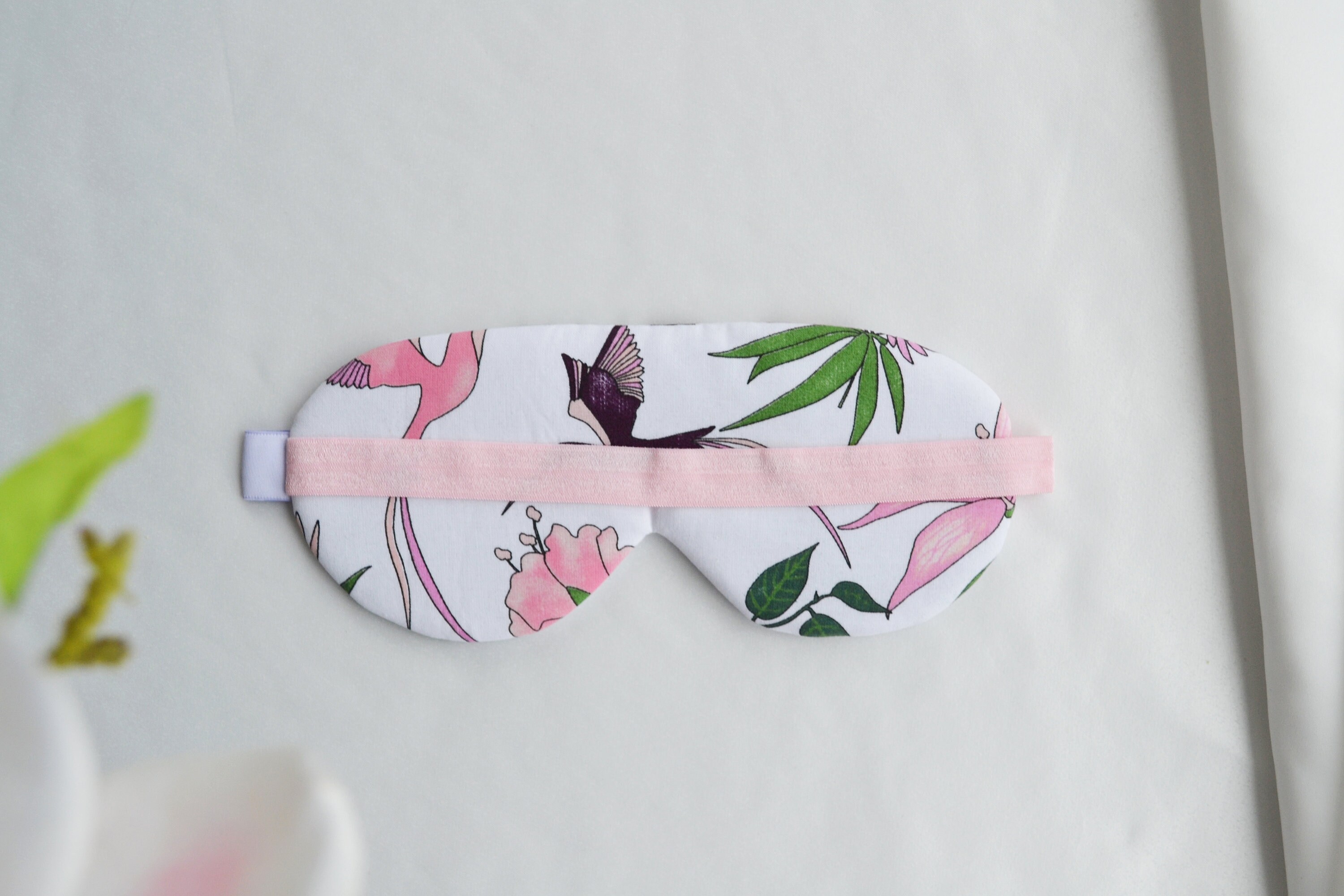 Sleep Masks Cotton Sleep Mask With Flowers Tropical Sleep Mask - Etsy