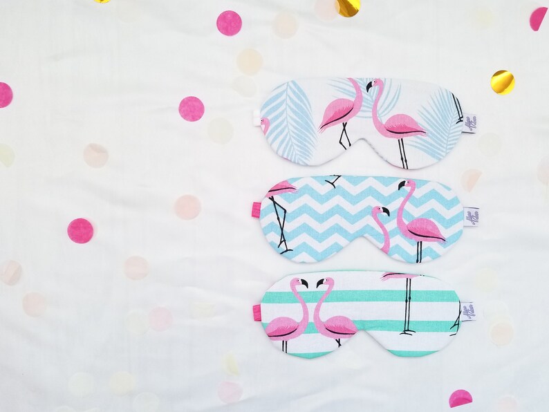 Cotton Sleep Mask Flamingo Cute Sleepmask - Etsy