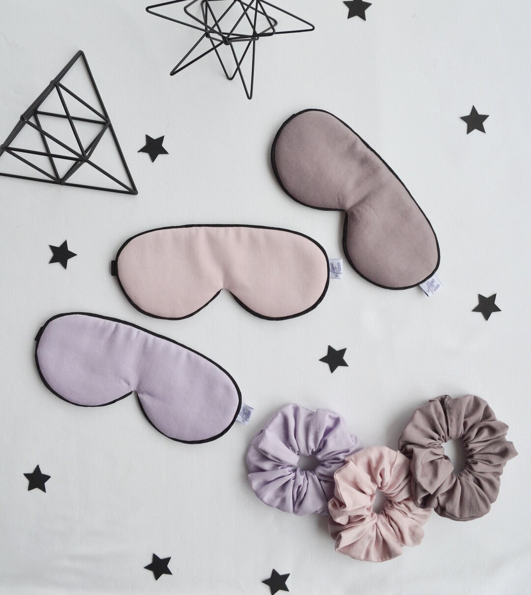 Cotton Sleep Mask Satin Sleep Mask Sleep Mask With Contrast Piping - Etsy