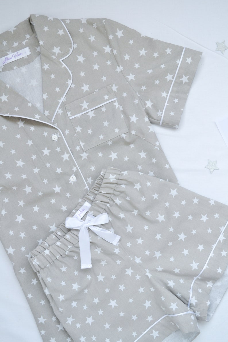 Pajama Set With Stars Cotton Pajama for Womens - Etsy