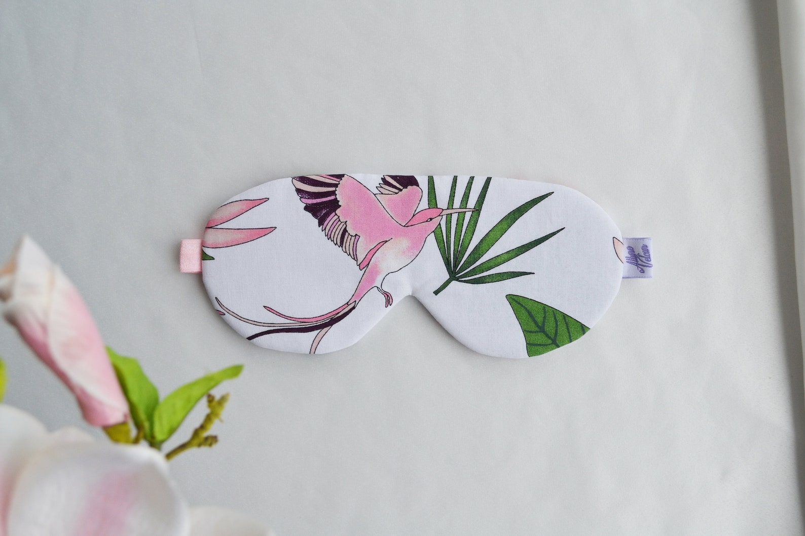 Sleep Masks Cotton Sleep Mask With Flowers Tropical Sleep Mask - Etsy