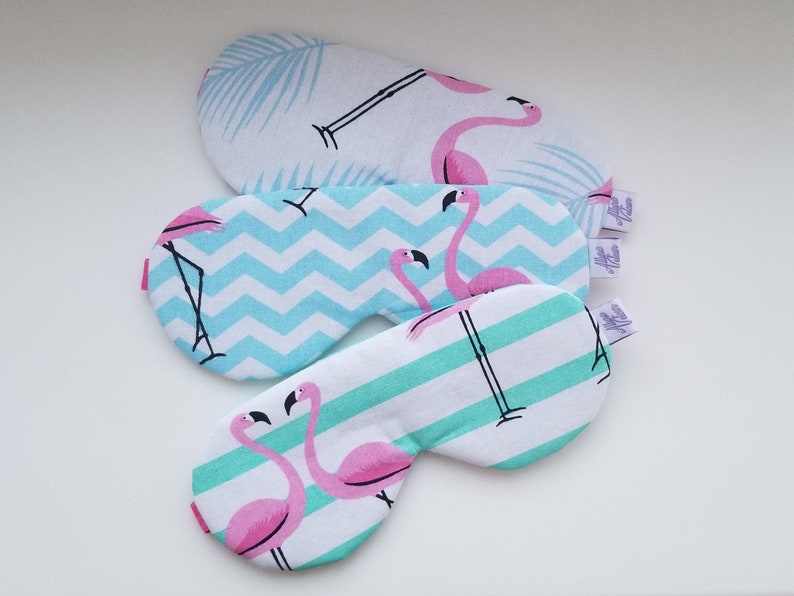 Cotton Sleep Mask Flamingo Cute Sleepmask - Etsy