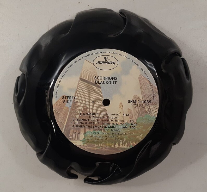 Scorpions Vinyl Record Bowl Hand Made From Original Scorpions - Etsy