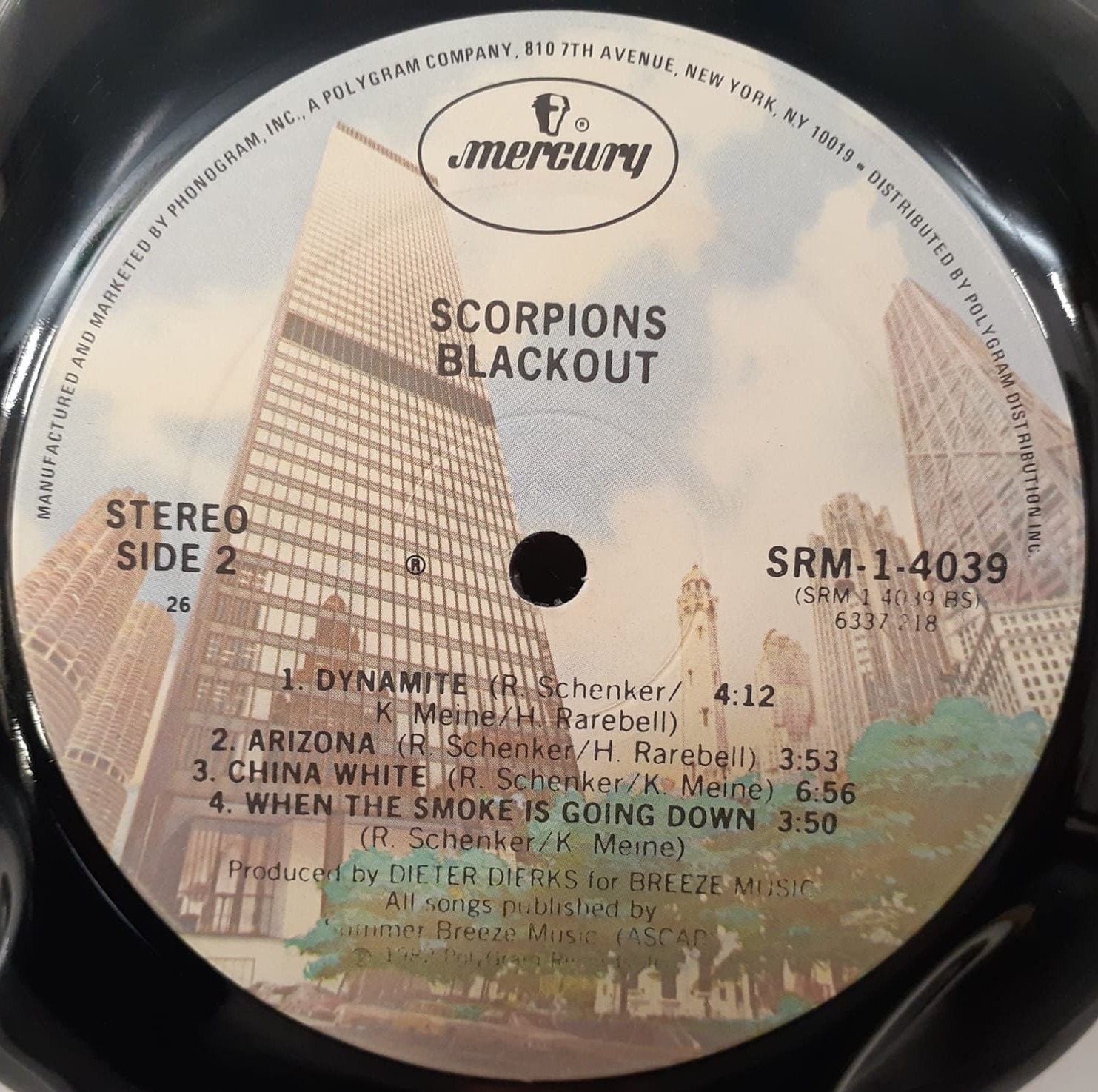 Scorpions Vinyl Record Bowl Hand Made From Original Scorpions - Etsy