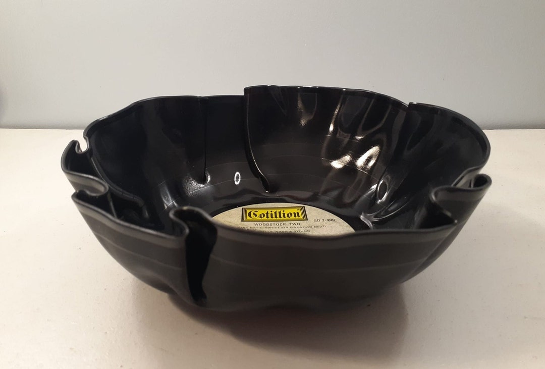 Handmade Woodstock Vinyl Record Bowl: Unique Party Decor - Etsy