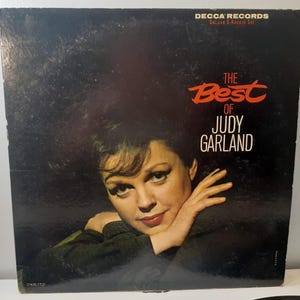 1963 the Best of Judy Garland Double Record Decca Records DL-4386 Mono 1963 the Best of Judy ...