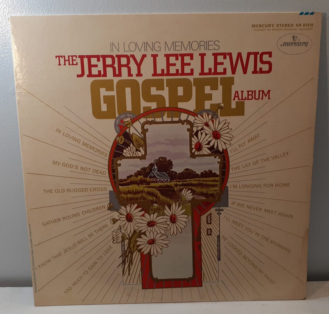 1971 Jerry Lee Lewis Gospel Album: Mercury Records SR-61318 - Etsy