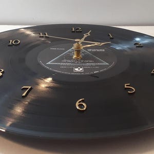 Pink Floyd Dark Side of Moon Vinyl Record Clock Handmade From Original ...