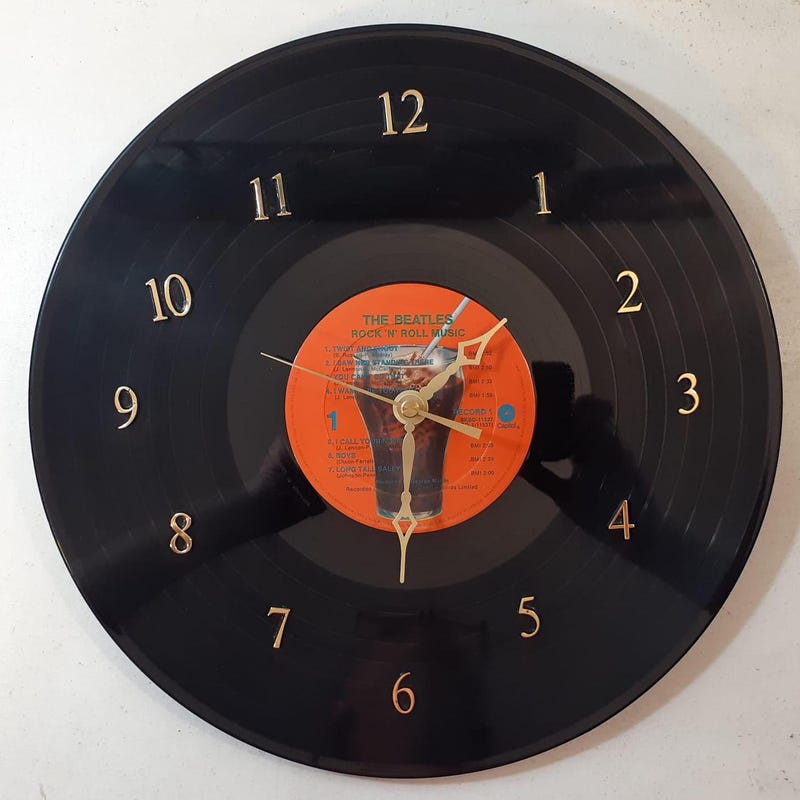 Vinyl Record Clock - Etsy