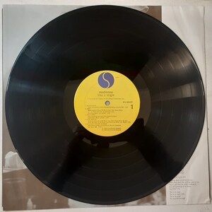 1984 Madonna Like A Virgin Record With Original Lyric Sheet Inner ...