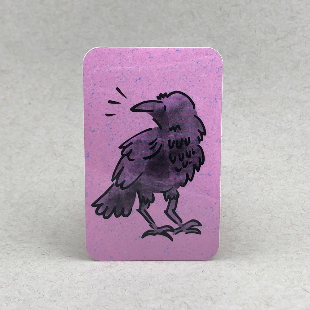 Crow Pal Glossy Vinyl Sticker - Etsy