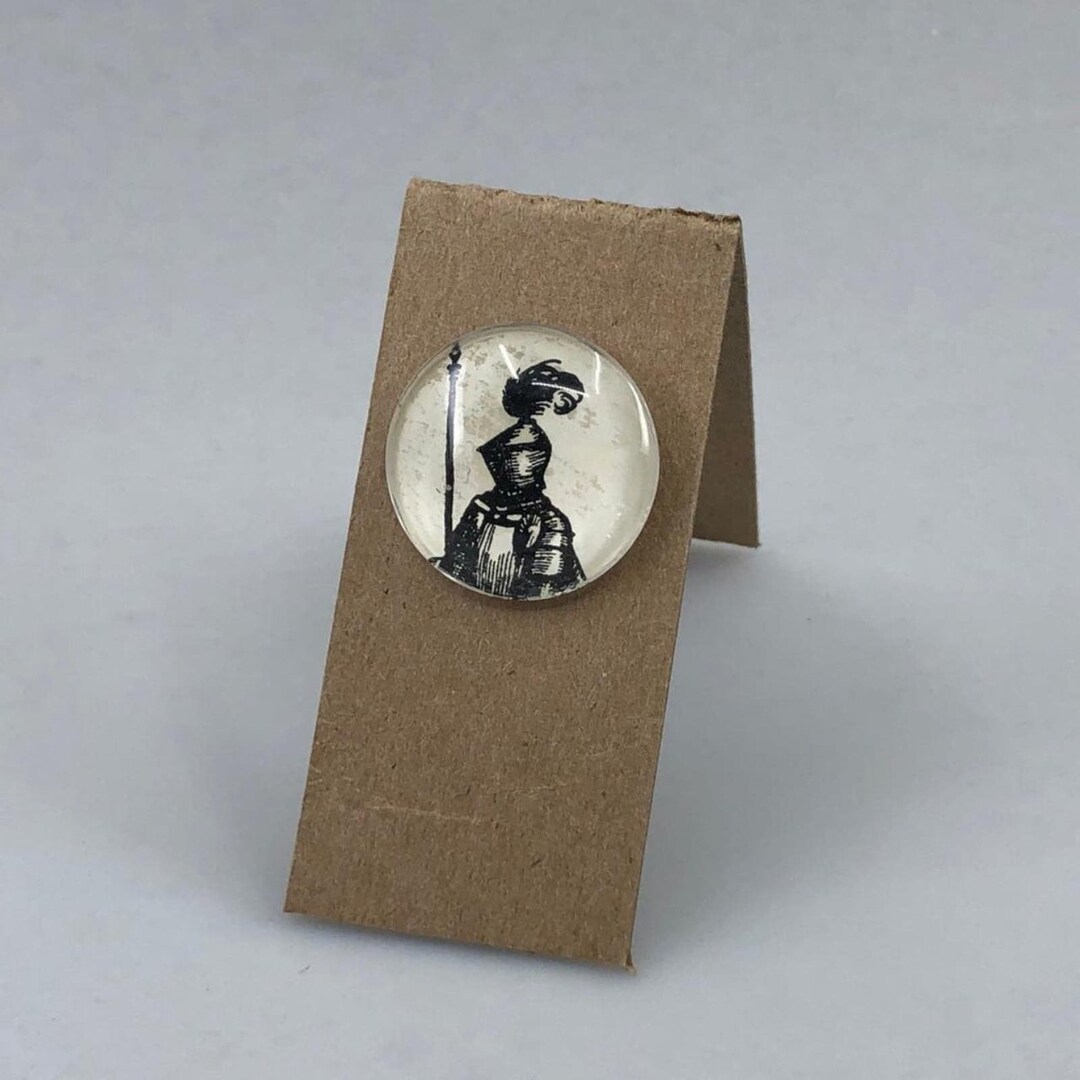 Suit of Armor / Knight Pin Made With Vintage Illustration - Etsy
