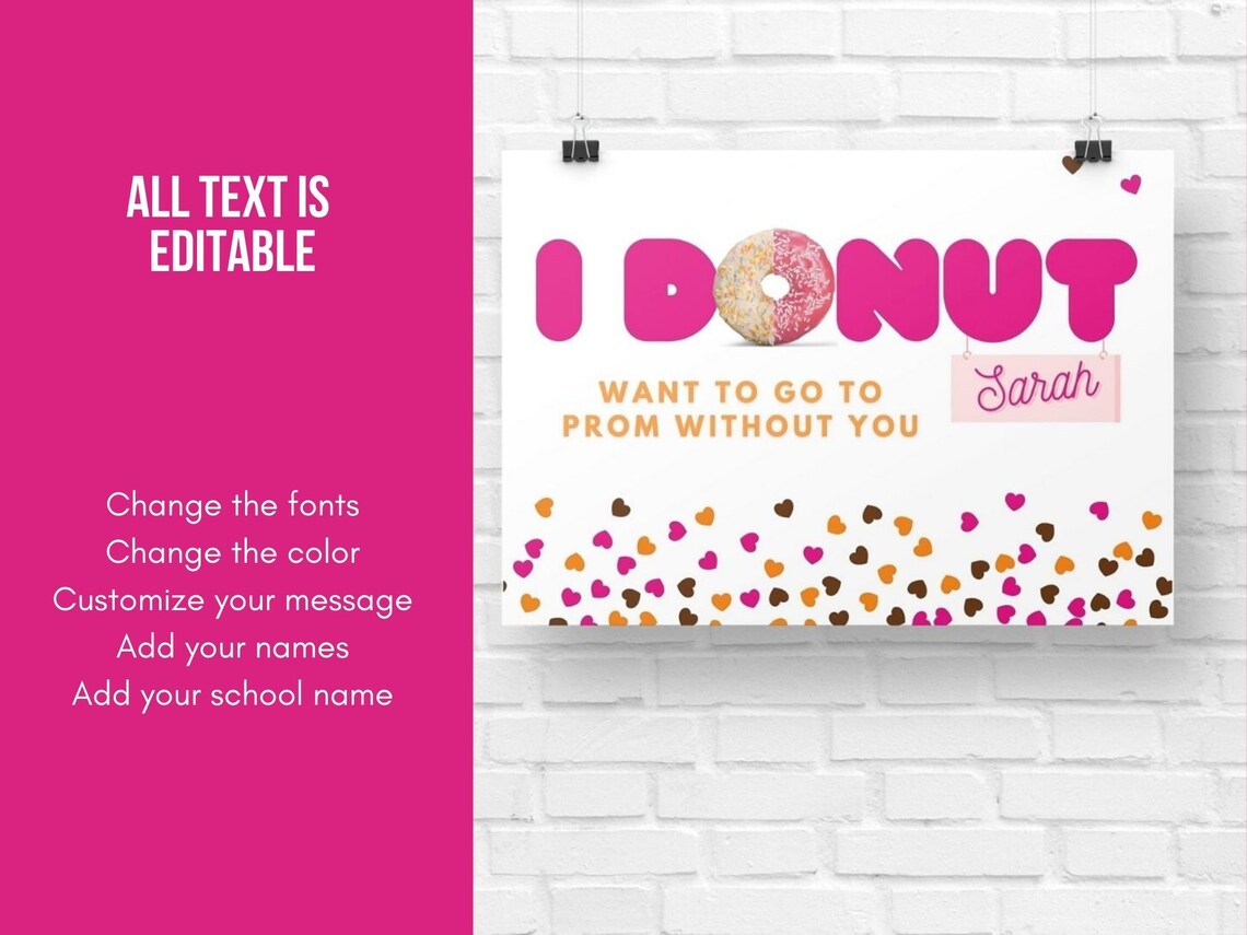 Dunkin' Donuts Inspired Promposal Prom Proposal, Homecoming, HOCO, High ...