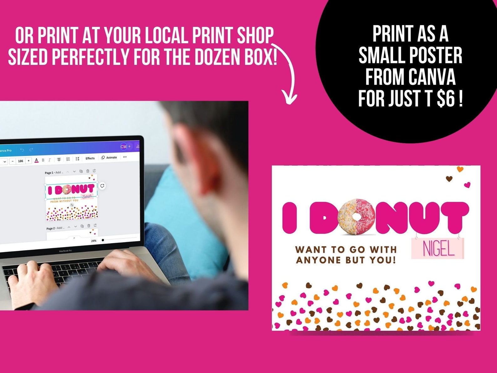 Dunkin' Donuts Inspired Promposal Prom Proposal, Homecoming, HOCO, High ...