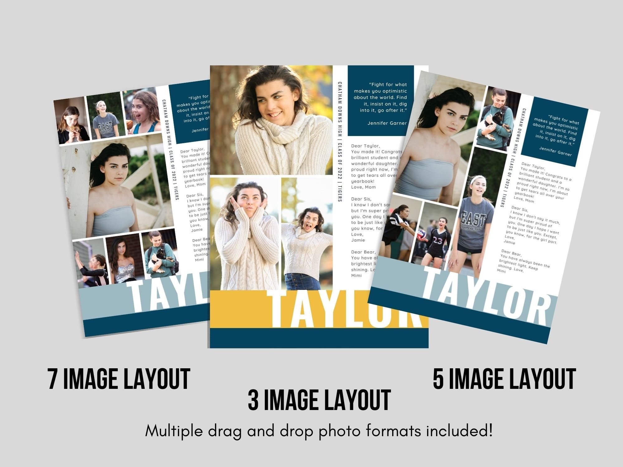 Yearbook Senior Ad Template Full Page No Photoshop Edit in - Etsy