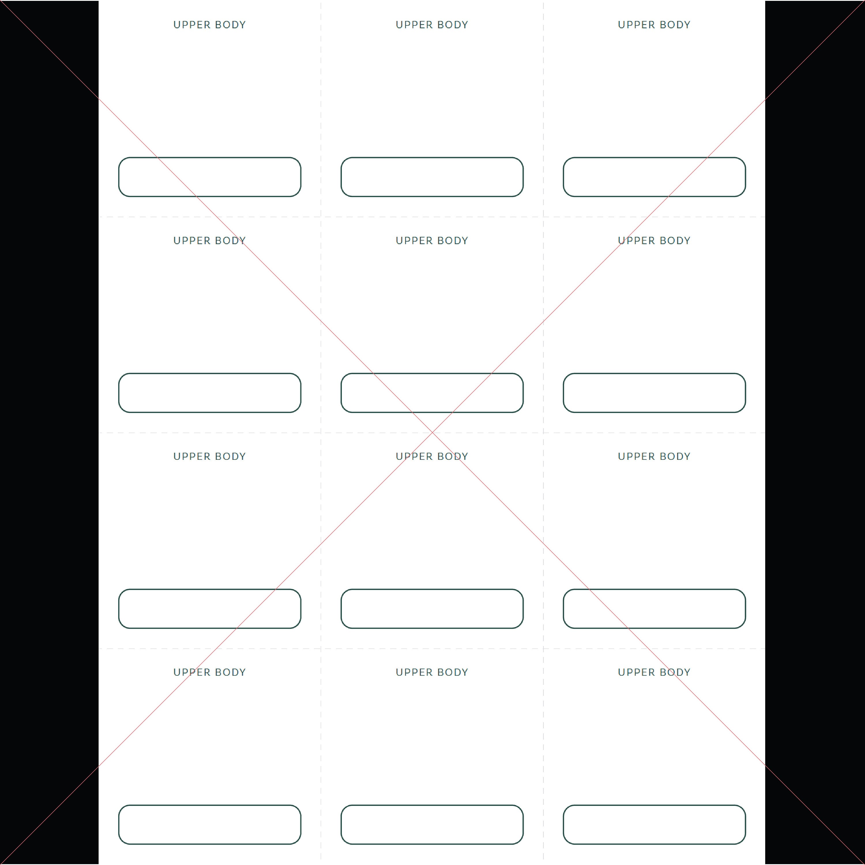 No Equipment UPPER BODY Workout Cards Digital Download PDF Cut-apart ...