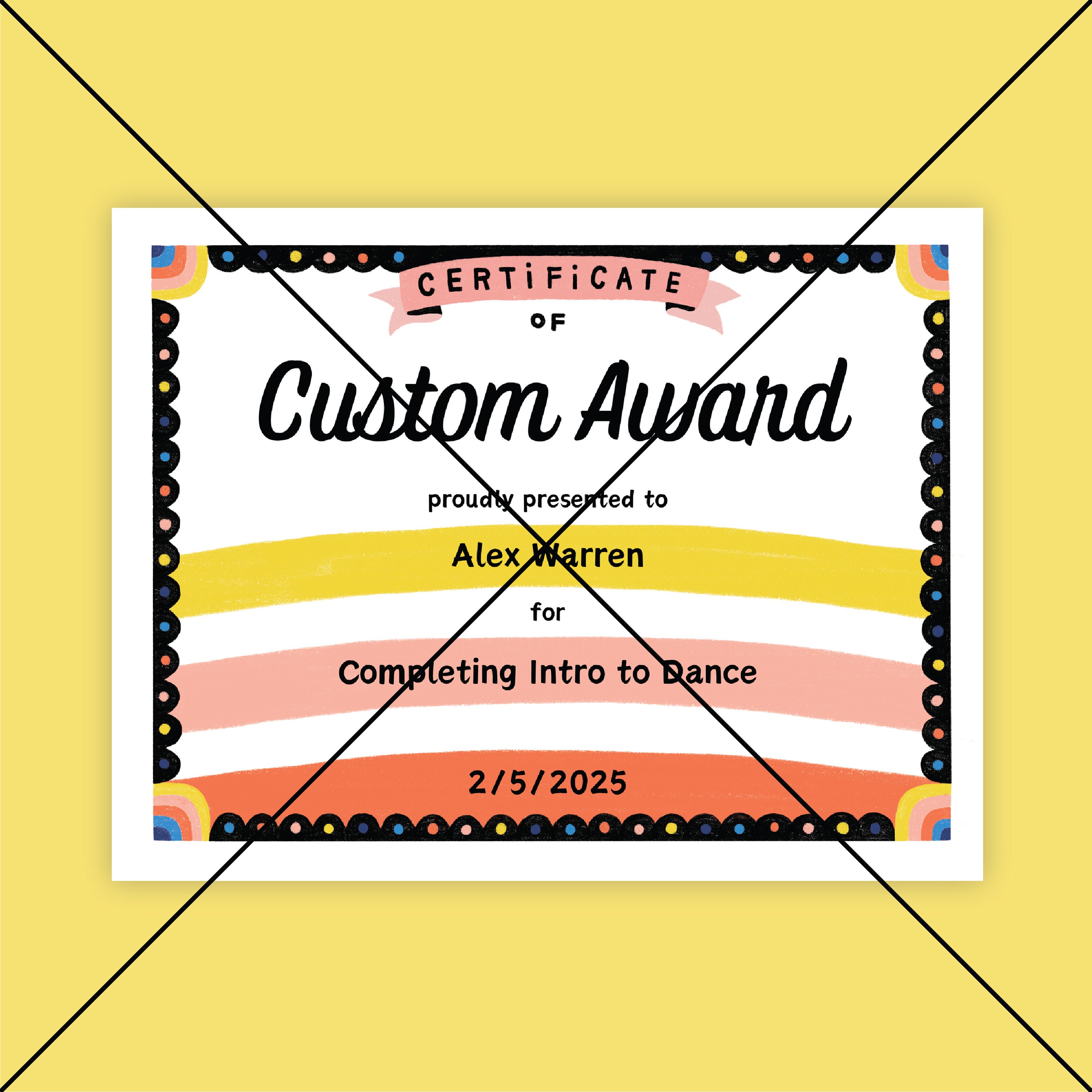 Custom Award Certificate Template: Editable Canva Design (digital ...