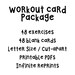 No Equipment TOTAL BODY Package Workout Cards Digital Download PDF Cut ...
