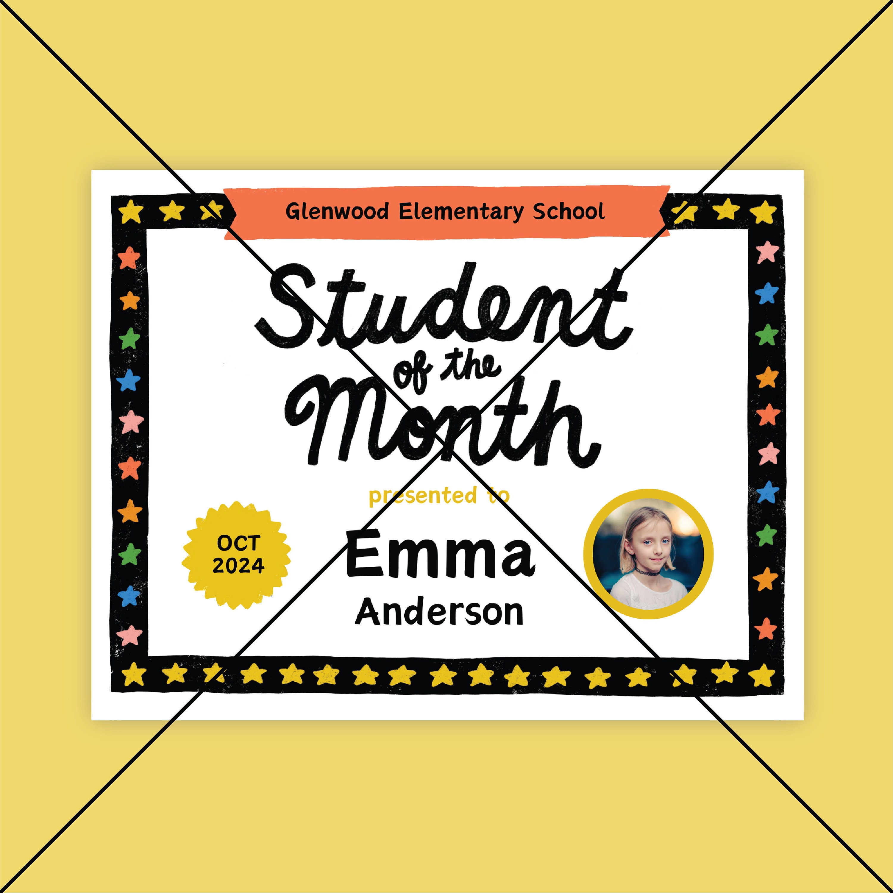 Student Of The Month Certificate