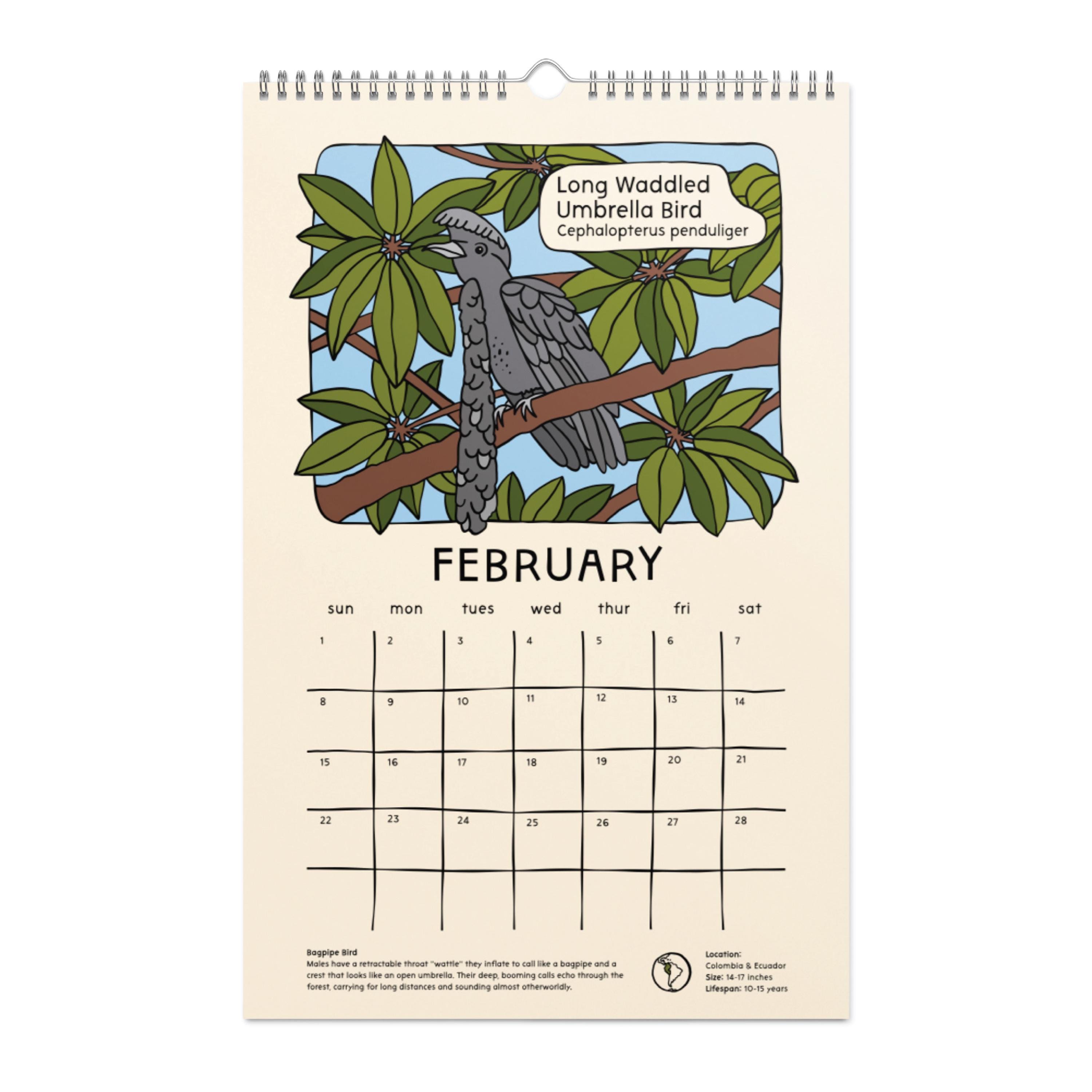 Strange & Bizarre Animals 2026 Calendar | 11"x17" | Outdoor Lover ...