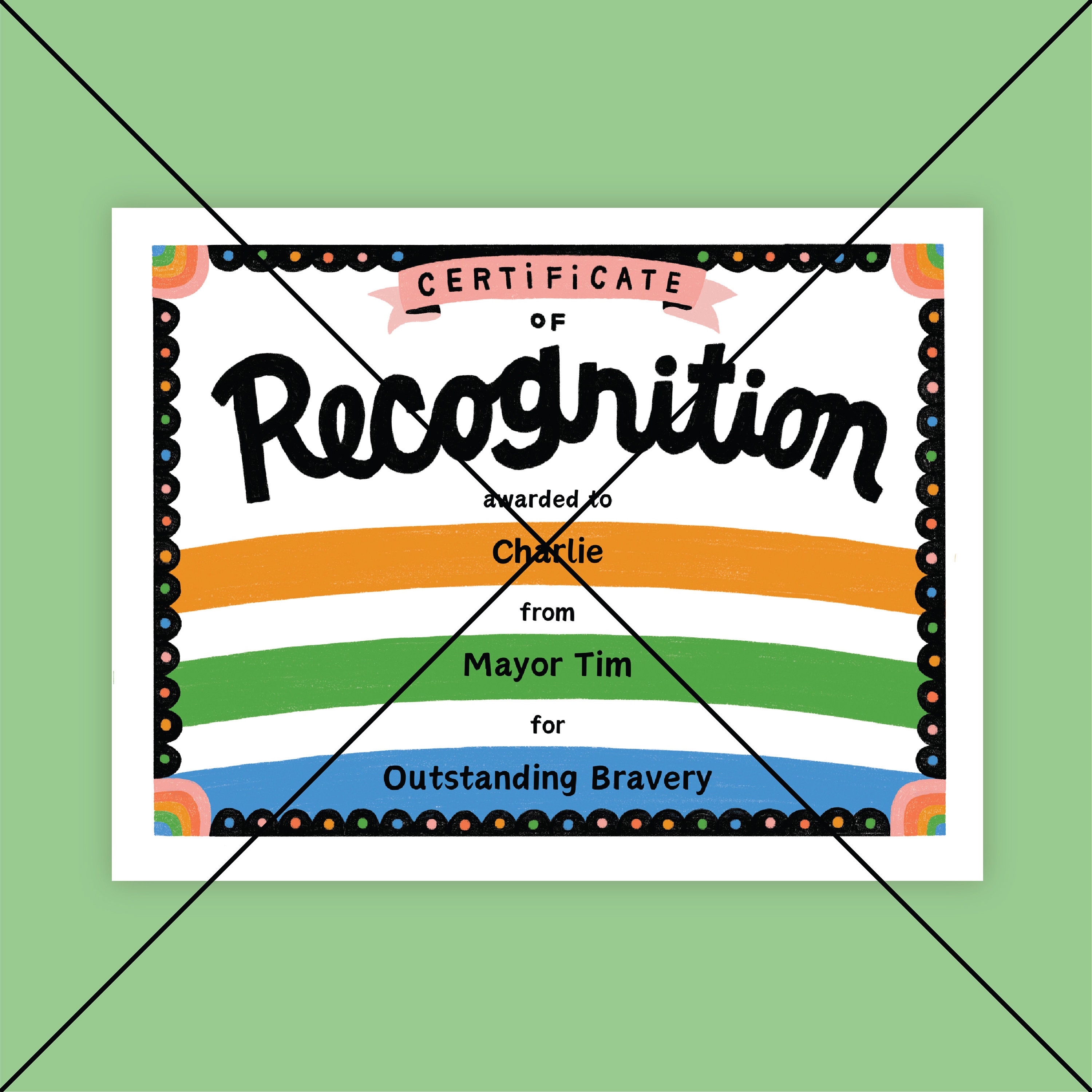 Certificate of Recognition Digital Download Edit in Canva Small ...