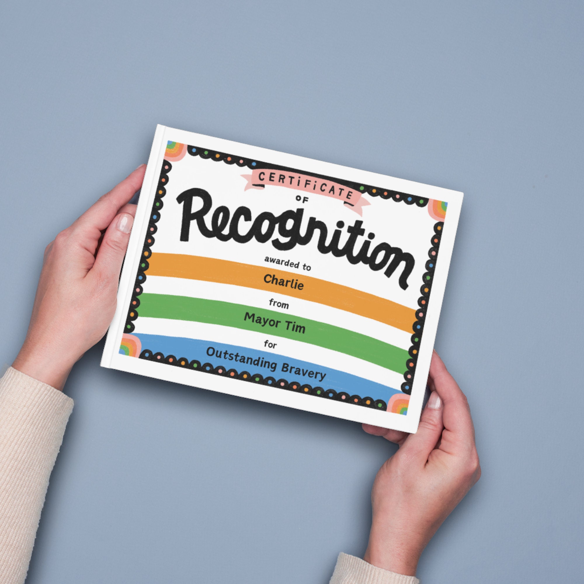 Certificate of Recognition Digital Download Edit in Canva Small ...