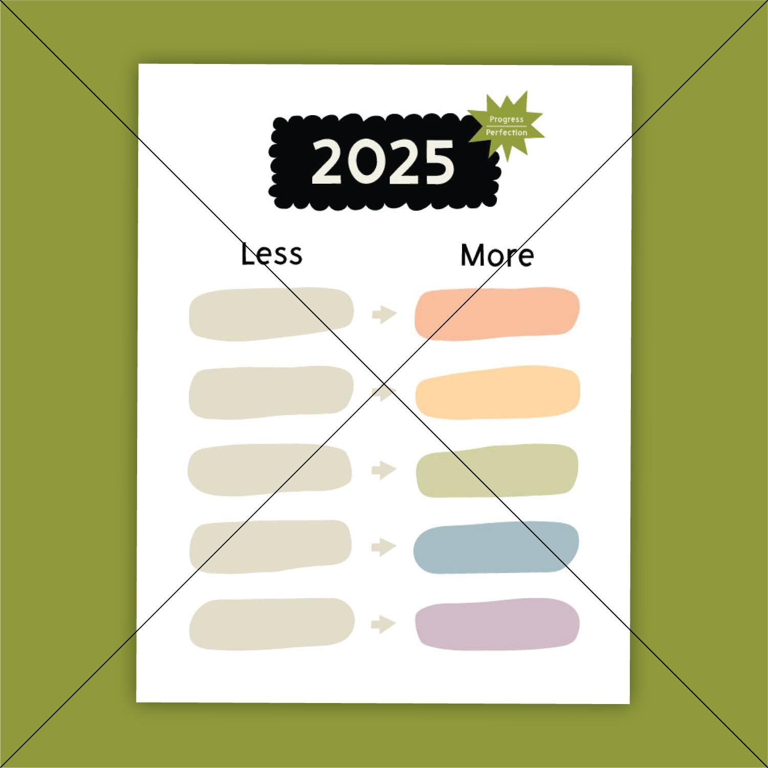 2025 New Year Goals Worksheet Poster, Adult Family Resolutions, Kids ...