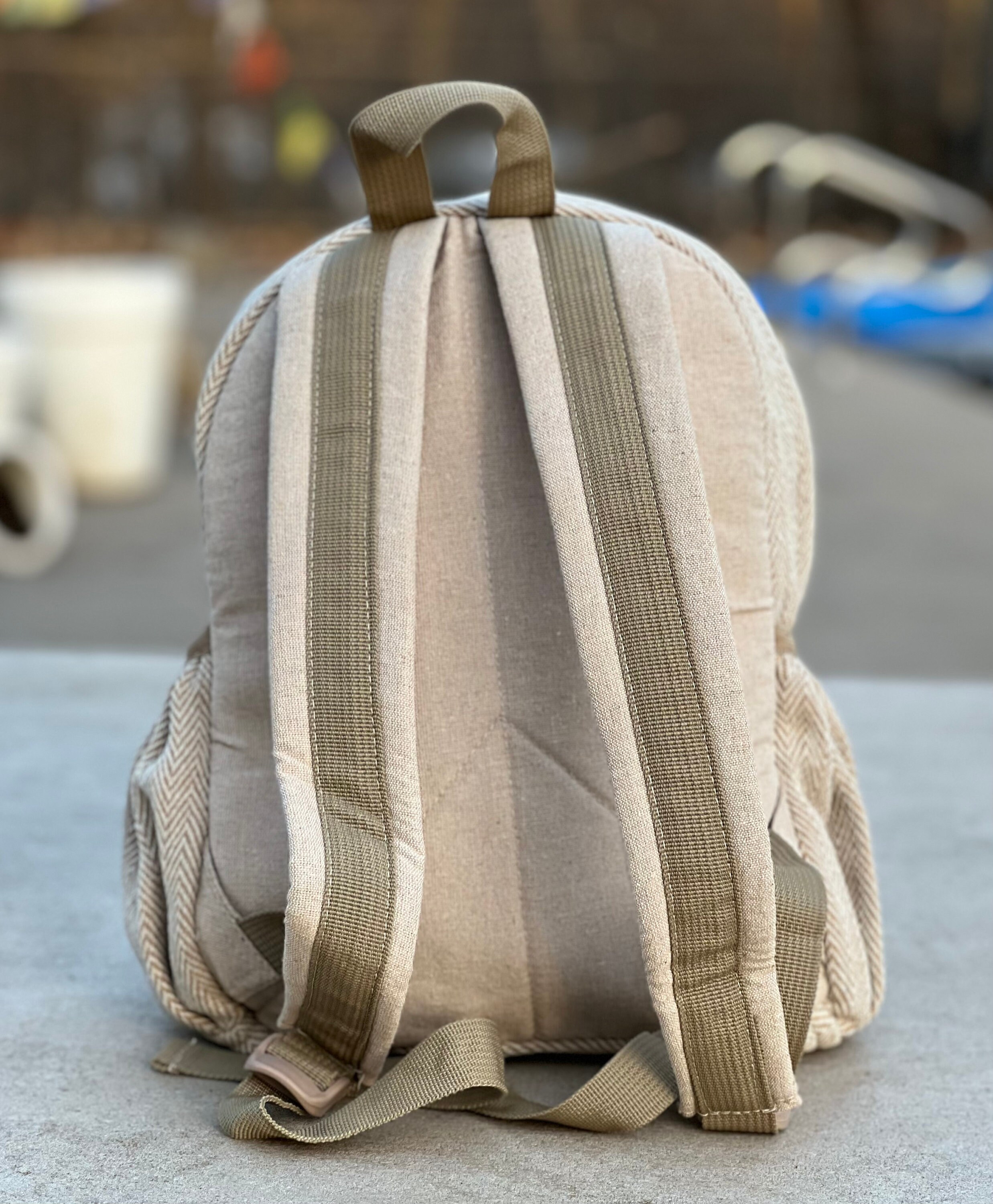 Small Lightweight Daypack Backpack Handmade Himalayan Hemp Travel ...