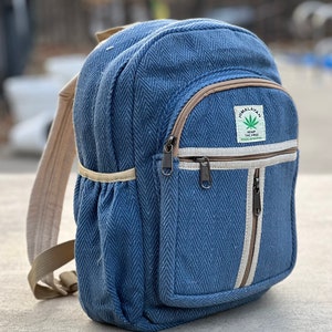 Small Lightweight Daypack Backpack Handmade Himalayan Hemp Travel ...