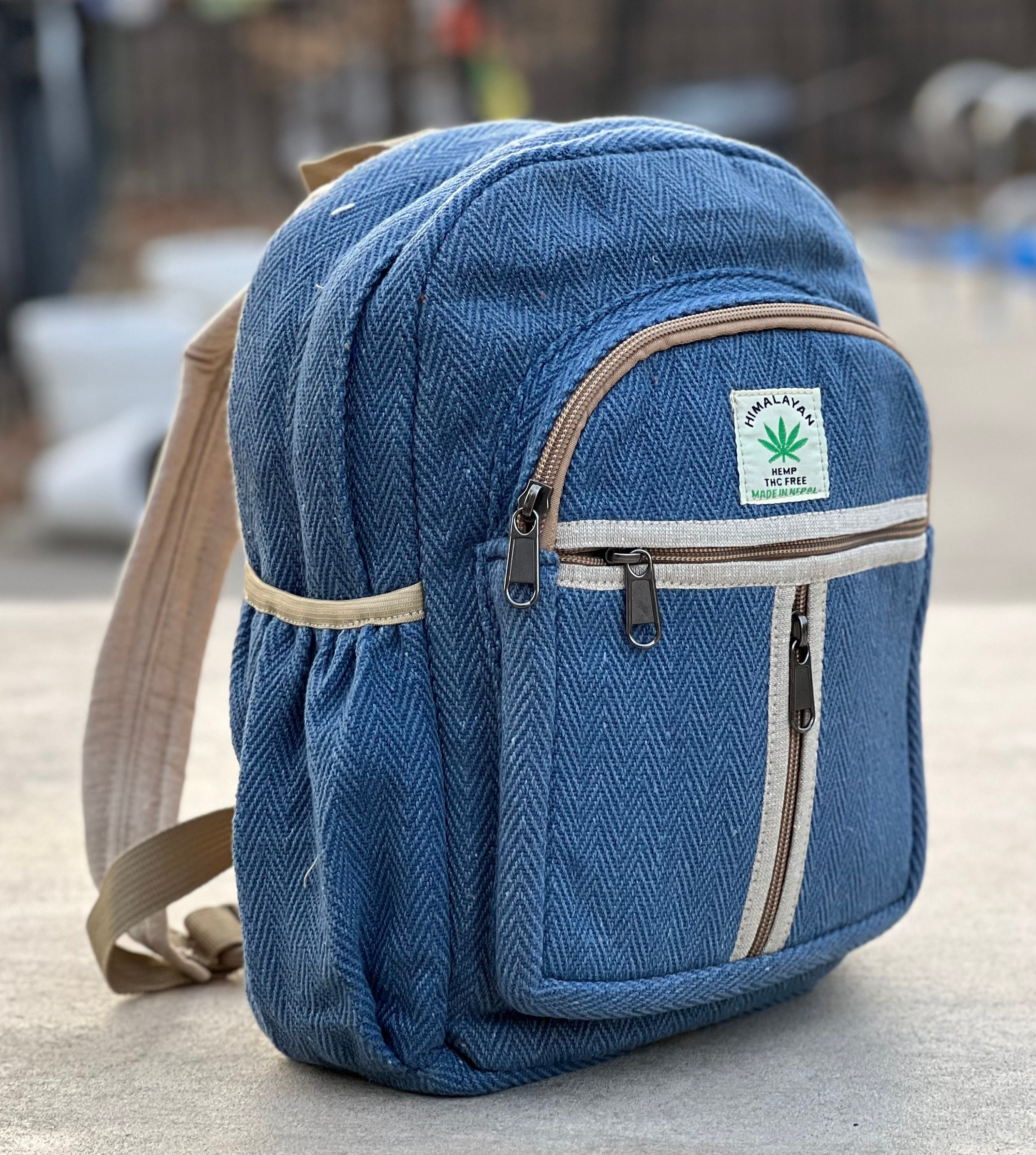 Small Lightweight Daypack Backpack Handmade Himalayan Hemp - Etsy