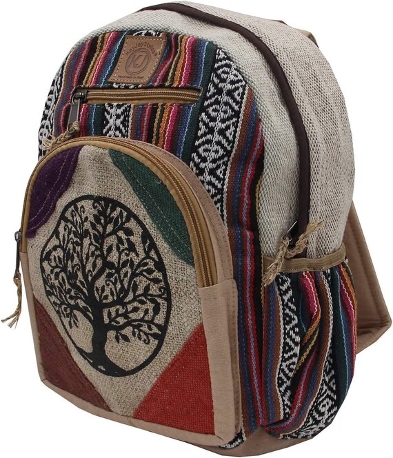 Small Lightweight Daypack Backpack Handmade Himalayan Hemp - Etsy