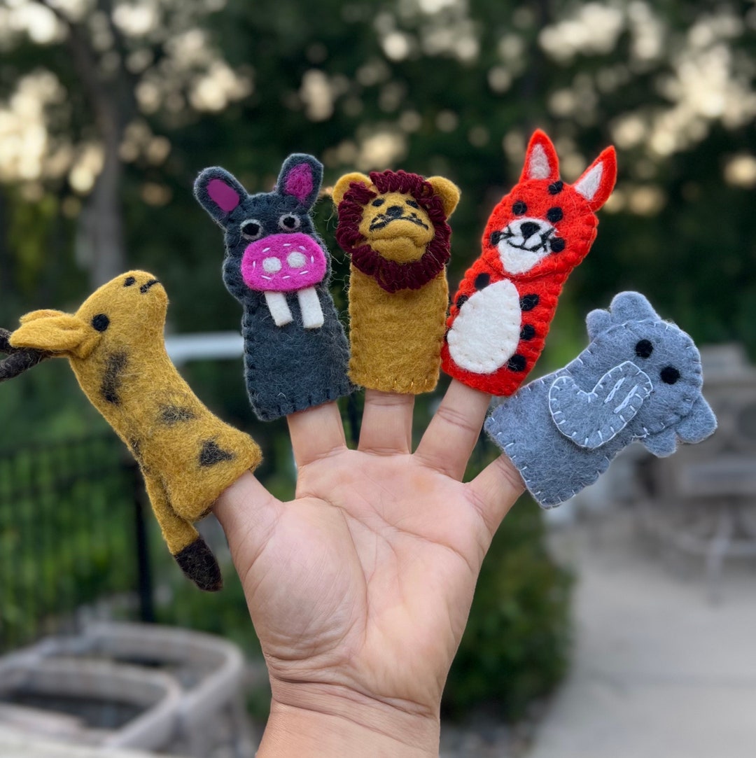 Finger Puppets, Animal Puppets, Forest Animals, Finger Game Felt ...