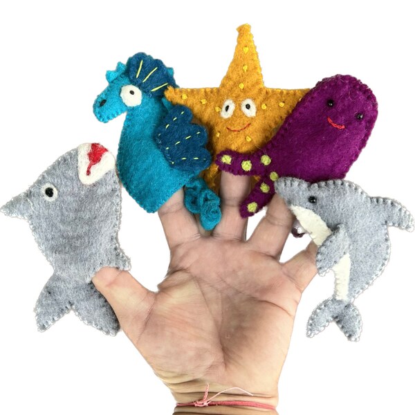 Felt Finger Puppets - Etsy