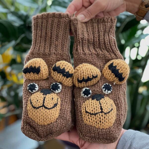 Animal Mittens - Etsy
