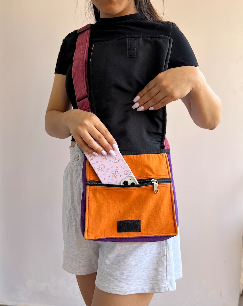 Handmade Hippie Patchwork Crossbody Bag: Vegan Travel Sling - Etsy