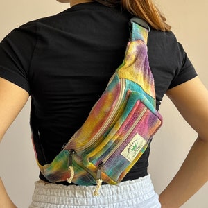 Eco-friendly Boho Hippie Style Hemp Fanny Pack Hip Waist Bag for Hiking ...