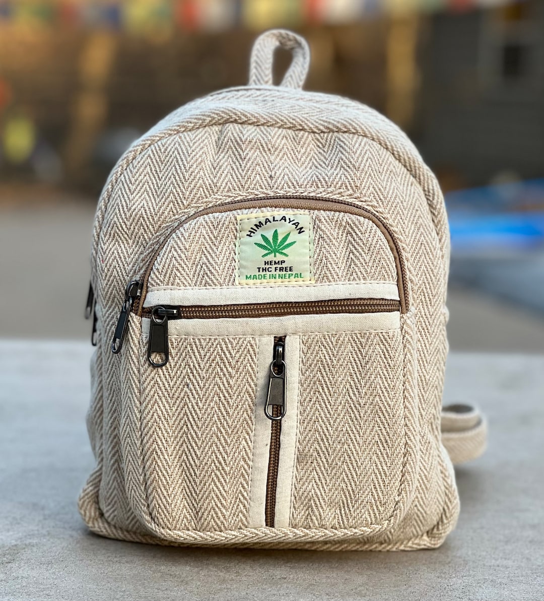 Small Lightweight Minipack Handmade Himalayan Hemp Travel, Hiking ...